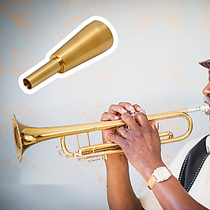 Mxfans 9.8mm Outer Diameter 3C Trumpet Mouthpiece Replacement Golden-Plated Musical Instrument Accessory