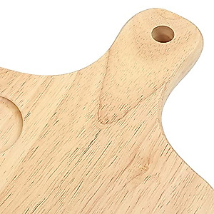 Rectangle Groove Pizza Bread Cheese Cutting Board Tray Handle Baking Home Kitchen Tool wood cutting board