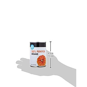 Amazon Brand - Happy Belly Organic 100% Pumpkin, Canned, 15 ounce (Pack of 1)