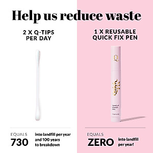 Quick Fix Makeup Remover Pen, Reusable Makeup Eraser for Correcting Eyeliner Pen Mistakes, Easy-to-Use Mascara Remover and Waterproof Makeup Remover for Eyes, Brows and Lips, 3.5 g - The Quick Flick