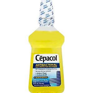 Cepacol Antibacterial Mouthwash, Gold, 24oz
