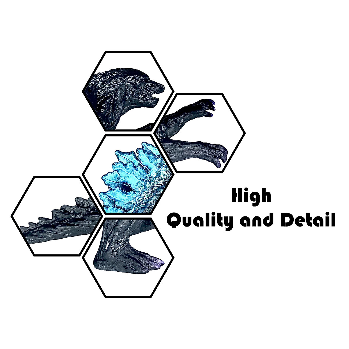 TwCare Set of 8 King Kong vs Godzilla Toys Movable Joint Action Figures King of The Monsters Birthday Dinosaur Kid Gift Cake Toppers