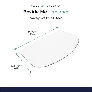 Baby Delight Universal Bassinet Cotton Sheet | Fitted Sheet | White