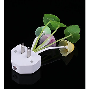 Rienar Sensor Led Night Light, Color Changing Plug-in LED Mushroom Dream Bed Lamp