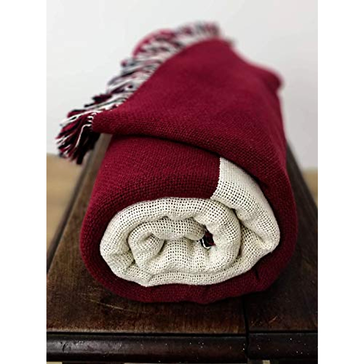 Texas State Flag Blanket - Gift Soft Tapestry Throw Woven from Cotton - Made in The USA (69x48)