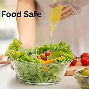 Cornucopia Brands 4oz HDPE Plastic Squeeze Bottles w/Yorker Tips (6-Pack), Empty Refillable Bottles for Arts, Crafts & Kitchen (6-Pack)