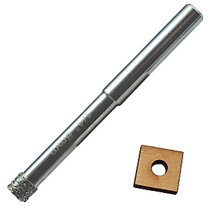 1/4" Diamond Drill Bit for Porcelain Tile Drill Bit 1/4 in x3 Tile and Glass Drill Bit 1/4 in Diamond Tip Bit with Guide Holds in Place SO NO Jumping 1/4 Porcelain Tile Drill Bit for Ceramic Tile 6mm