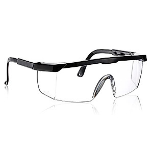 NoCry Protective Safety Glasses with Anti Fog Coating, Tough and Clear, ANSI Z87.1 Rated, Scratch Resistant Lenses, Light, Adjustable Frames and Side Protection Shields