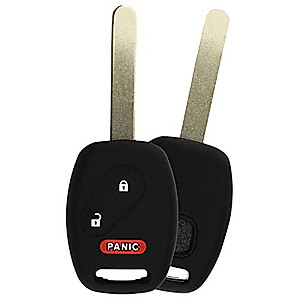 KeyGuardz Keyless Remote Car Key Fob Outer Shell Cover Soft Rubber Case for Honda Civic CR-V CR-Z Fit Insight Odyssey Pilot Ridgeline