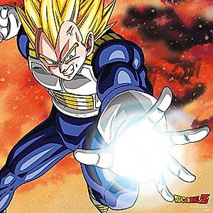 Skinit Decal Gaming Skin Compatible with PS4 Slim Bundle - Officially Licensed Dragon Ball Z Dragon Ball Z Vegeta Design