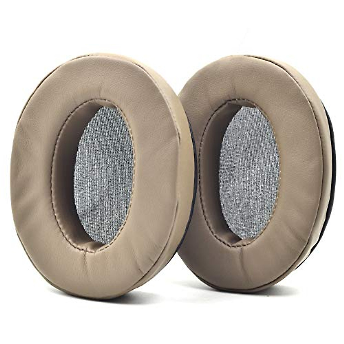 Defean Ear Pads for Audio Technica M30 M40 M50 M50X M50S M40X Headphone (Brown PU Earpads)