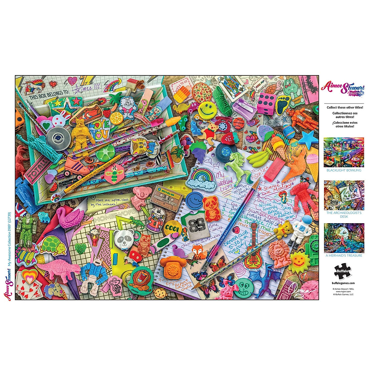 Buffalo Games - Aimee Stewart - My Awesome Collection 1989-1000 Piece Jigsaw Puzzle