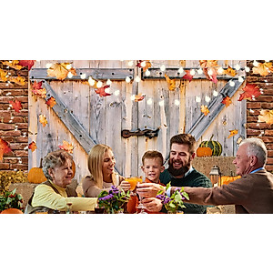 YYNXSY Fall Thanksgiving Backdrop Autumn Pumpkin Harvest Barn Background Hay Maple Leaves Baby Shower Banner Supplies Photo Booth Prop 10X8FT YY-2515