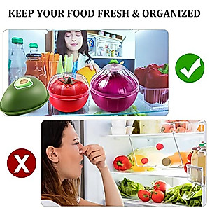 Avocado Storage Containers, Reusable Avocado Keeper for Refrigerator, Individual Avocado Saver Holder Organizer for Fridge to Keep Avocado Fresh