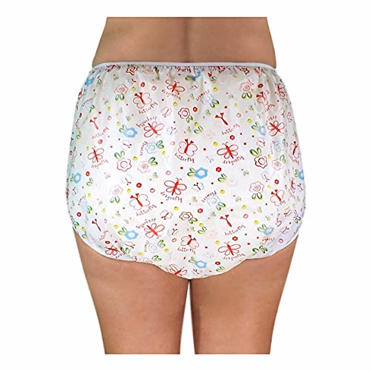 Rearz - Plus Size Plastic Pants - White Butterfly (2 Pack) (4X-Large)