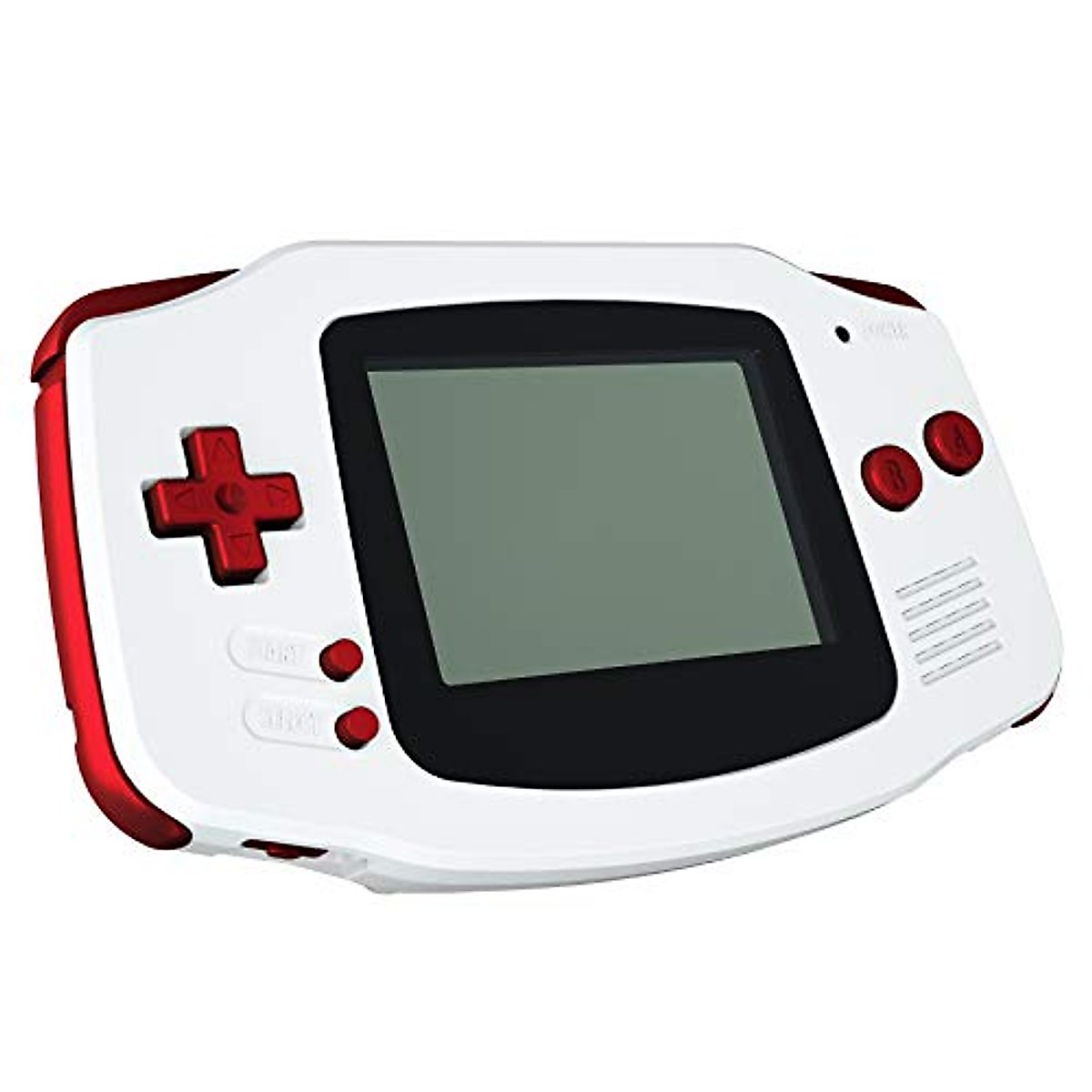 eXtremeRate Scarlet Red Replacement Full Set Buttons for Gameboy Advance GBA - Handheld Game Console NOT Included