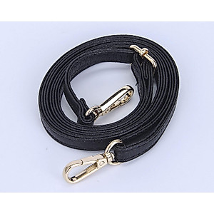 VanEnjoy Purse Strap Replacement with Tassel,Lichee Pattern Microfiber Leather for Crossbody Bag or Handbag,34-60" L*0.5" W,Gold Metal