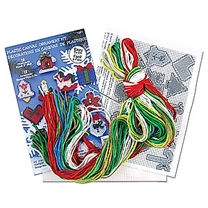 Tobin Country Christmas Plastic Canvas Ornament Kit, Original