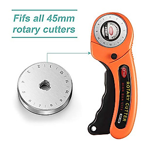 30 Pieces 45 mm Rotary Cutter Blade Round Quilting Blades Rotary Replacement Cutting Blade Sewing Cutter Blade for Quilting, Stitching, Patchwork, Crafts and Sewing