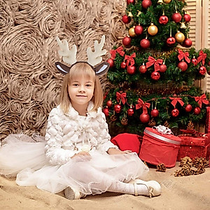 Reindeer Antler Hair Hoop Christmas Kids Headband Headwear for Children Christmas Costume Party