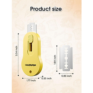 CLUEAPOP Bread Lame Sourdough Scoring Tool Extractable & Magnetic - Professional Dough Scoring Tool for Sourdough Bread Baking & Bread Making Tools - Scoring Patterns Booklet & 5 Razor Blades
