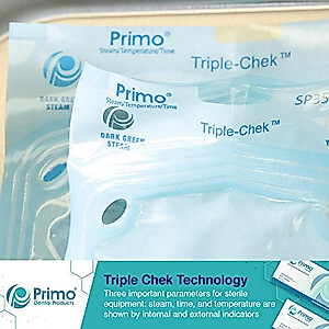 Primo Dental Products SP500 Self Seal Sterilization Pouches -Autoclave Sterilizer Bags for Dental Tools -Sterilization Bags for Nail Technicians & Tattoo Artists -Size: 5.25 by 10 Inches -Pack of 200