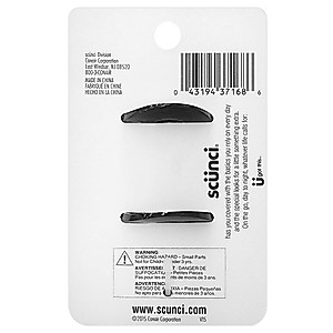 Scunci No-Slip Grip 5.5 cm Jaw Clips, women unisexAll Day Hold, 2-Count Per Pack (1-Pack Total)