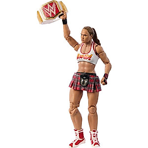 Mattel WWE Ronda Rousey Top Picks Elite Collection Action Figure, Articulation & Life-Like Detail, Interchangeable Accessories, 6-inch
