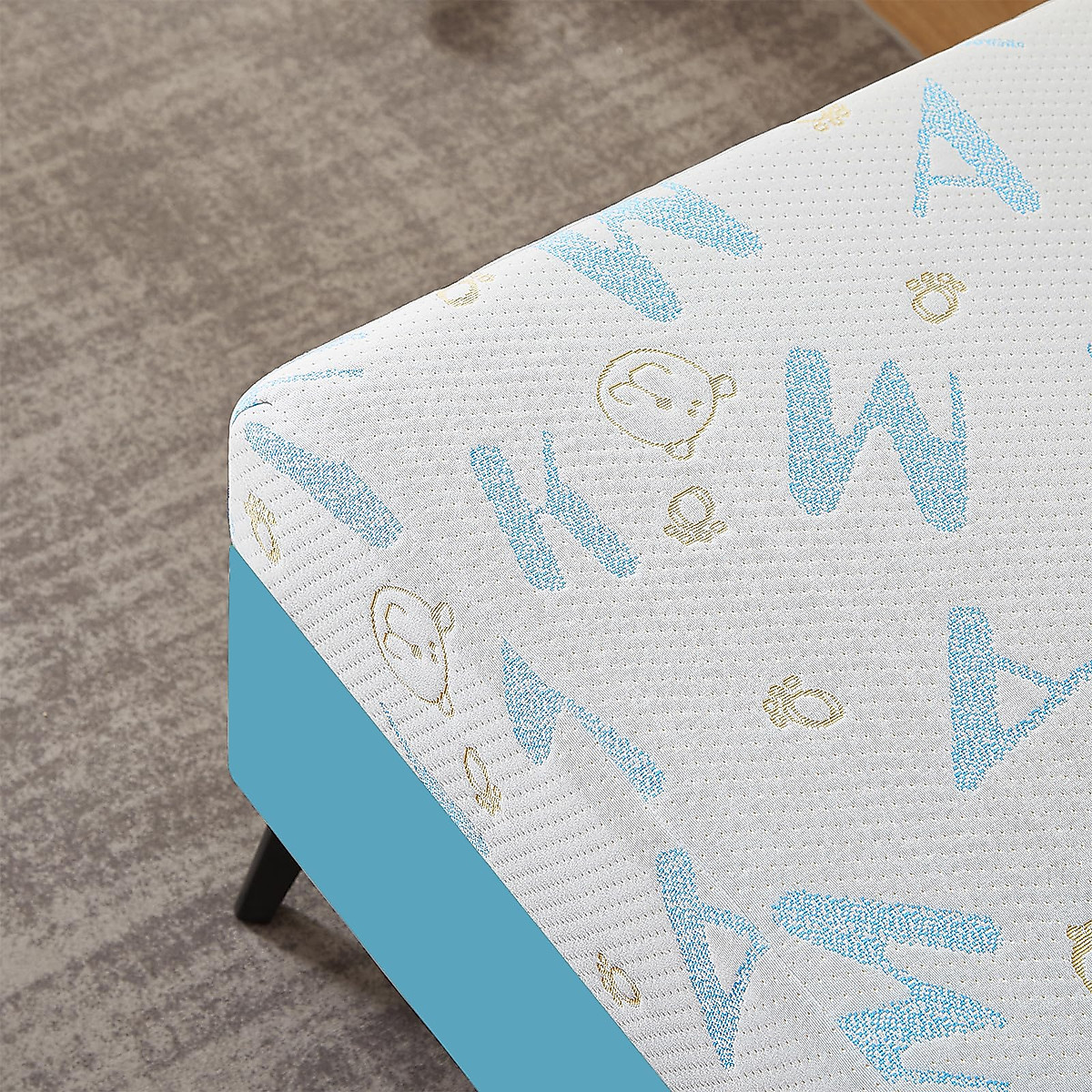 OUUI 5 Inch Twin Mattress for Kids, Removable Washable Cover Cooling Memory Foam Medium Feel, Bed-in-a-Box, CertiPUR-US Certified