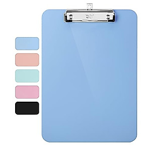 Mr. Pen- Plastic Clipboard, 12.5” x 9”, Cyan Blue, Clipboards for Kids & Adults, Clipboards Plastic, Clip Board, Teacher Clipboard, Kids Clipboard, Cute Clipboard, Plastic Clipboards