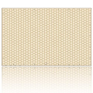 Under Sink Mat for Kitchen Cabinet - 34 x 22 Inch Rubber Mat Waterproof, Drip Tray Sink Pan Non Slip Mat Leak Protector, Bathroom Sink Liner Large Silicon Mat, Storage Organizer Water Mat (Beige)