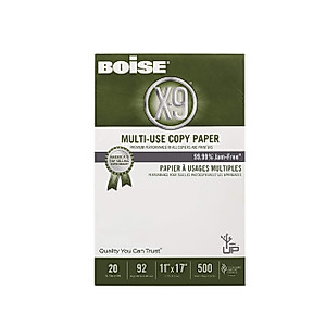 Boise OX-9007 X-9T Multipurpose Paper, 20-lb., 11 x 17, 2,500 Sheets/ream