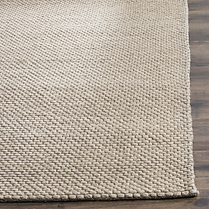 SAFAVIEH Natura Collection Accent Rug - 3' x 5', Beige, Handmade Wool, Ideal for High Traffic Areas in Entryway, Living Room, Bedroom (NAT801B)
