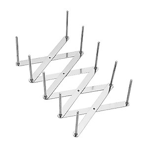 Dish Plate Drying Rack, Pot Lid Holder, Adjustable Pot Lid Organizer, Kitchen Cabinet Pantry Pan and Pot Lid Organizer Rack Holder (1Pcs)