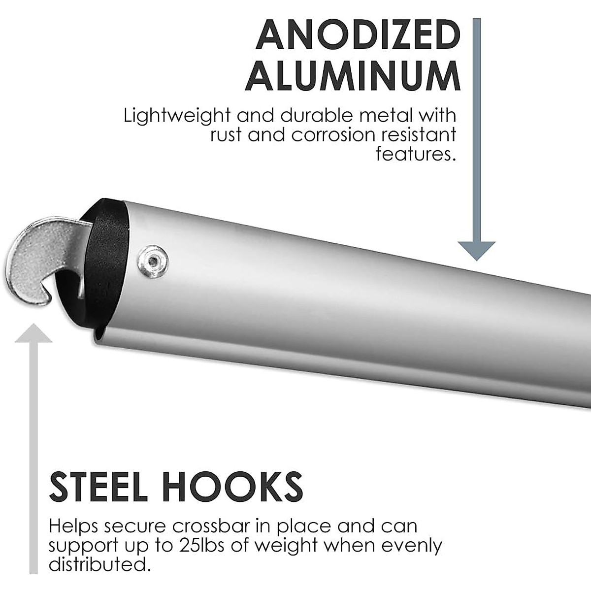 Crossbar Valance Hanger, For Pipe and Drape (6'-10' Crossbar)