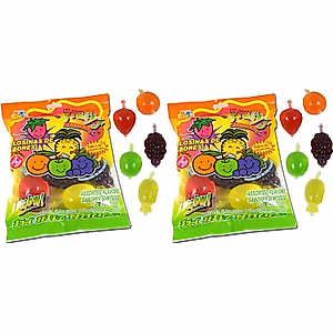 Din Don Fruity's JU-C Jelly Fruit Snacks Pack of 2