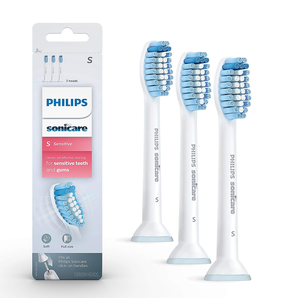 Philips Sonicare Sensitive and Premium Plaque Control Replacement Toothbrush Heads Bundle (5 Count)