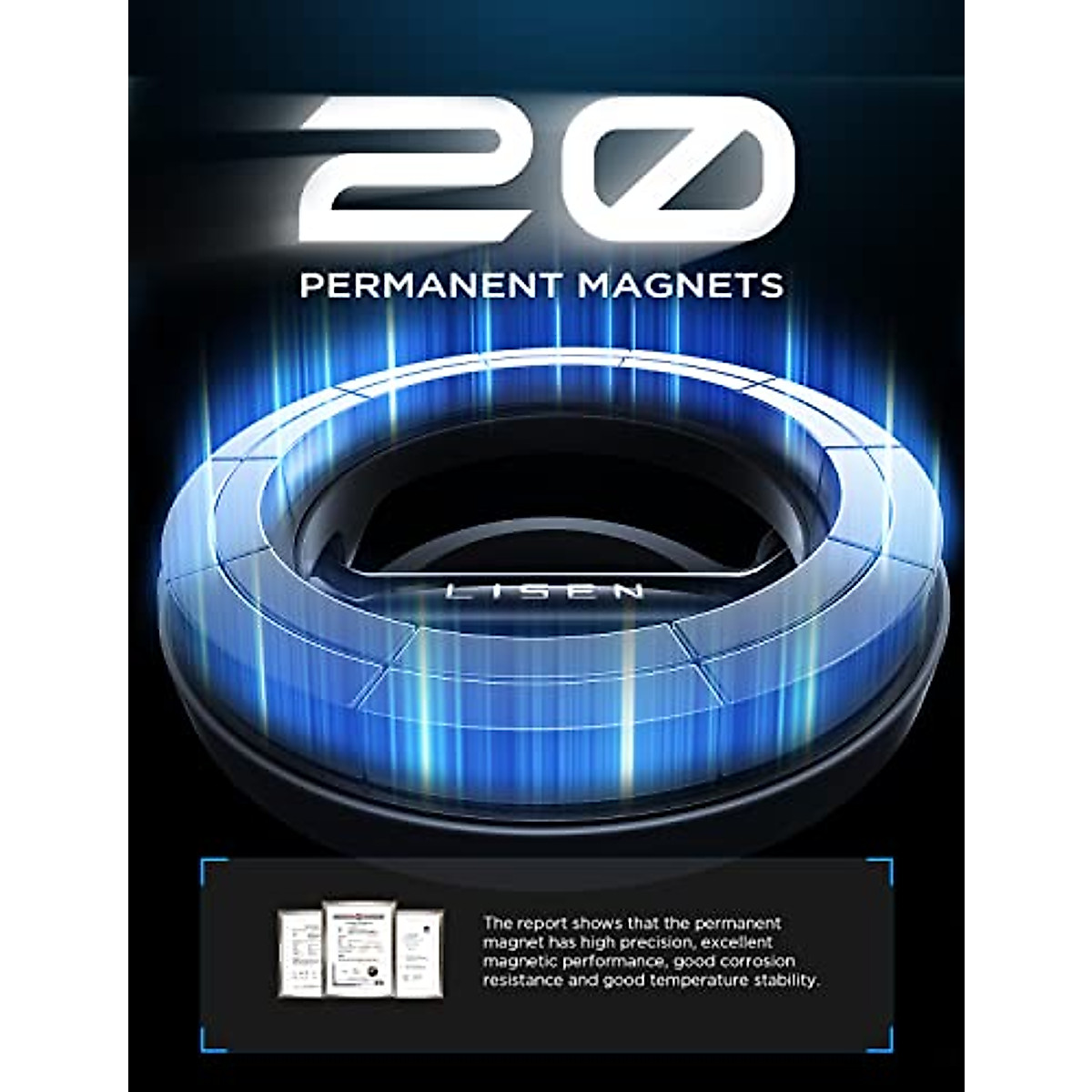 LISEN for MagSafe Car Mount, [20 Strong Magnets] Magnetic Phone Holder for Car, Hands Free iPhone Car Holder Mount Dash Phone Mount for Car Fit for iPhone 14 13 12 Pro Max Plus Mini MagSafe Case