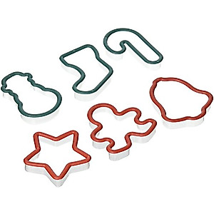Christmas Shapes Plastic Cookie Cutters, 6-pc. Sets