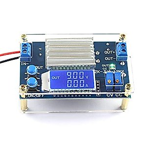DZS Elec DC-DC Buck Converter Module 5.3-32V 24v to 1.2-32V 5v 9v 12v 12A 160W Large Power Adjustable Step Down Voltage Regulator CC CV Power Supply with LCD Display