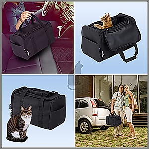 Portable Cat Litter Box Black,2In 1 Travel Litter Box,Cat Litter Box for Travel,Foldable Cat Travel Litter Box Light Weight