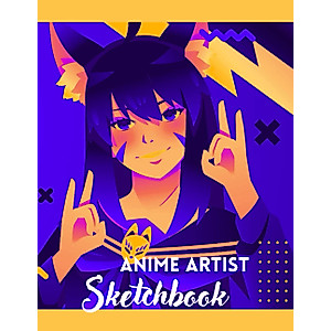 Anime Artist Sketchbook: Blank Paper Sketch Pad for Comic Art Work, Drawing and Sketching. 100 Pages 8.5" x 11"