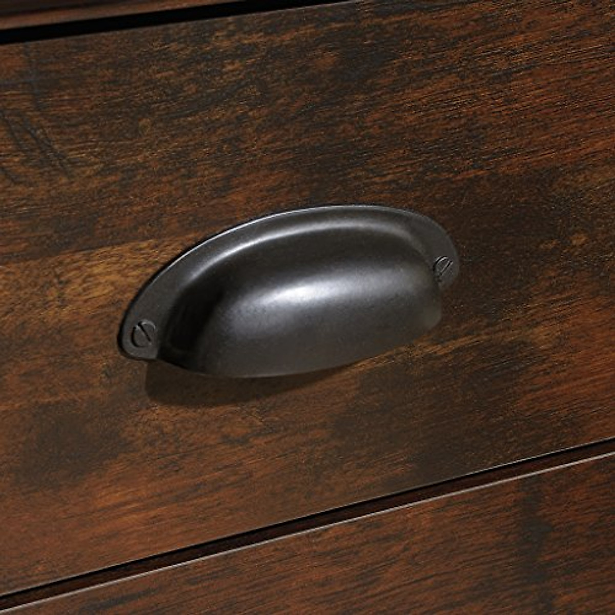 Sauder Harbor View Corner Computer Desk, Curado Cherry finish