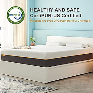OYT King Size Mattress, 14" Inch Gel Memory Foam King Bed Mattress in a Box with CertiPUR-US Certified Foam for Sleep Supportive & Pressure Relief,Cloud-Like Experience
