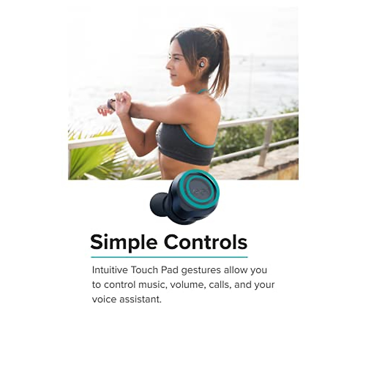 Cleer Audio Ally Plus II True Wireless Noise Cancelling Earbuds, Long Lasting 33 Hour Battery, Best Bluetooth Earbuds, Smart Controls Mobile App, Midnight Blue