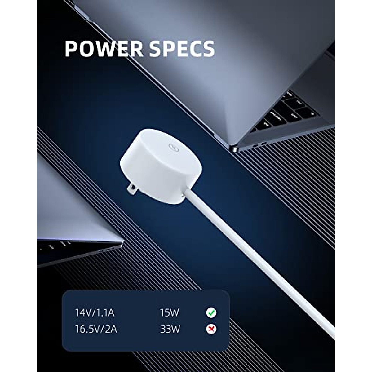 14V Power Cord Fit for Google Nest WiFi AC2200 (2nd gen) Router Nest Mini (2nd gen) Smart Speaker AC Charger Supply Adapter