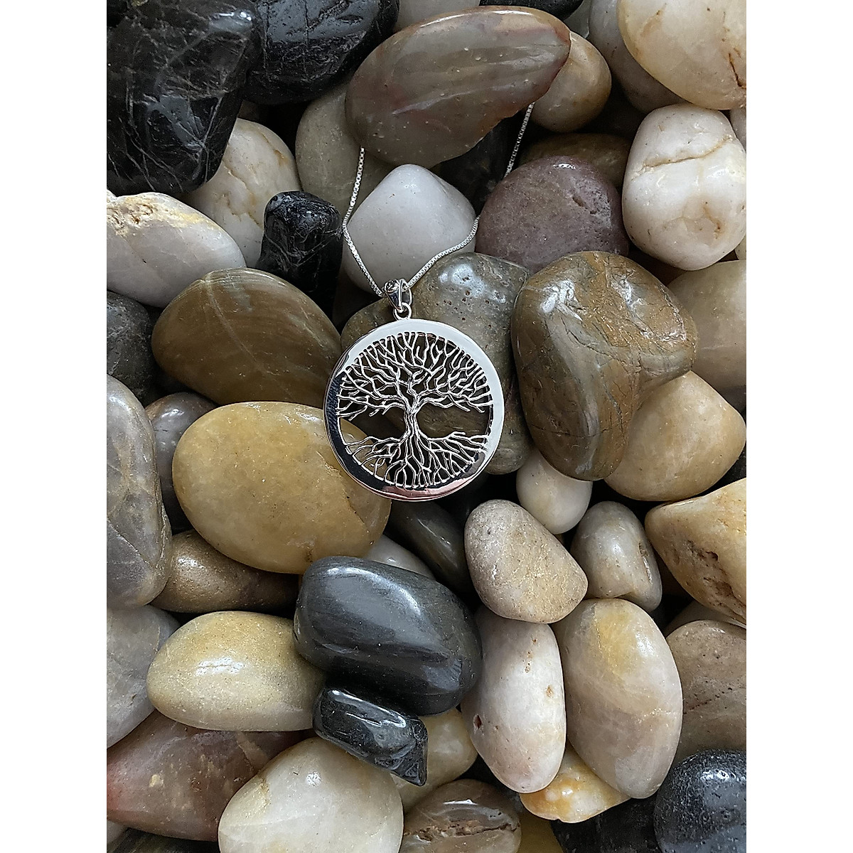 Jewelry Trends Large Celtic Tree of Life Protection Pendant Necklace 18"