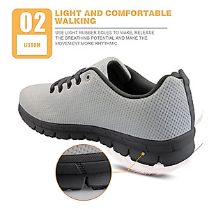 Wanyint Black Paw Print Mesh Breathable Girls' Black Sole Sneakers Dog Cat Puppy Footprint Pattern Lace Up Women Running Shoes for Travel Outdoor Training Athletic Shoes Sport Shoes