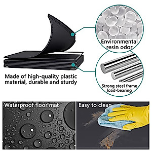 DINMO 6 Cubes Storage Organizer, Bookcase, Display Shelf with Wooden Mallet, Cabinet Storage for Kids, Adult, Office, Bedroom, Bathroom, Black