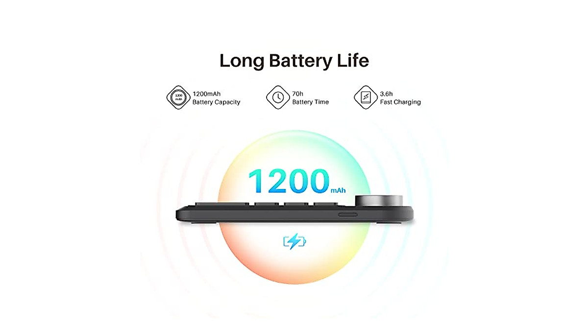 HUION Keydial Mini: Bluetooth Programmable Keypad